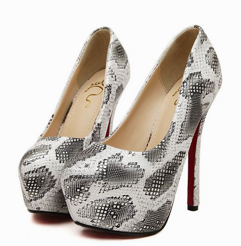 Snake Pattern High Heels Shoes on Luulla