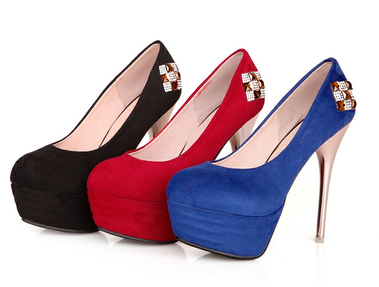 Adorable Bow Design High Heel Fashion Shoes In 3 Colors on Luulla